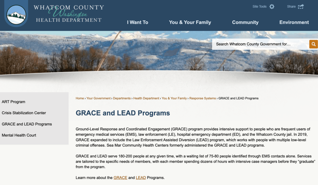 GRACE and LEAD Programs - North Sound ACH Resource Library