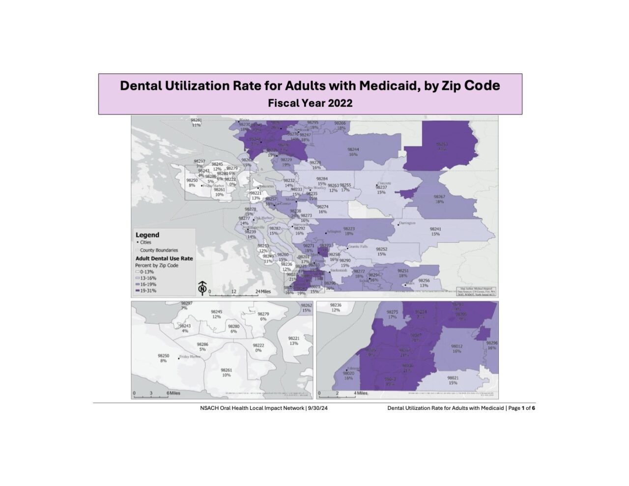 North Sound Oral Health Maps and Tables - North Sound ACH Resource Library