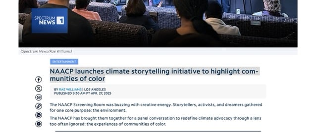 NAACP launches climate storytelling initiative to highlight communities ...